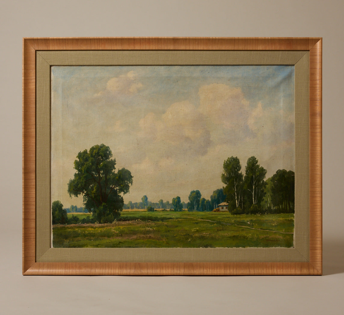 EARLY 20TH CENTURY GERMAN PASTORAL LANDSCAPE – Pierce & Ward