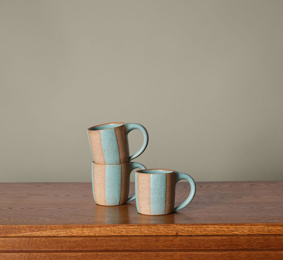 COFFEE MUG BY SALT CERAMICS IN POOLSIDE STRIPE – Pierce & Ward