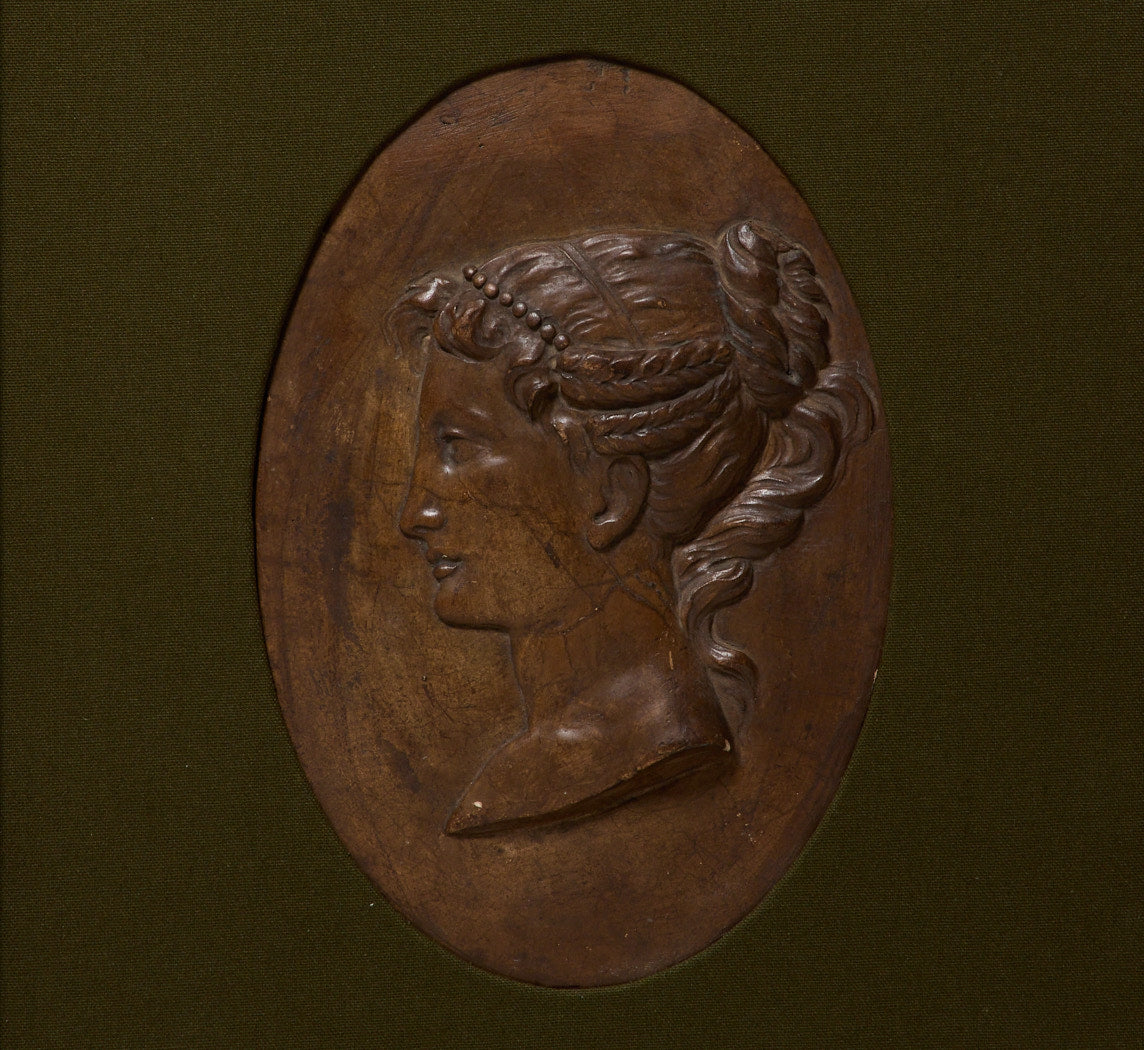 NEOCLASSICAL PROFILE OF A YOUNG WOMAN PLAQUE – Pierce & Ward