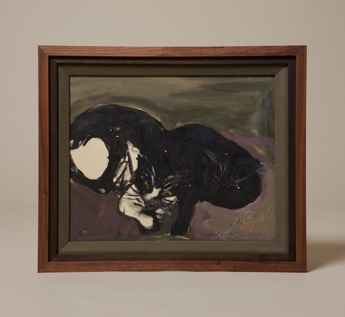 VINTAGE EXPRESSIONIST PORTRAIT OF NESTLING CATS – Pierce & Ward