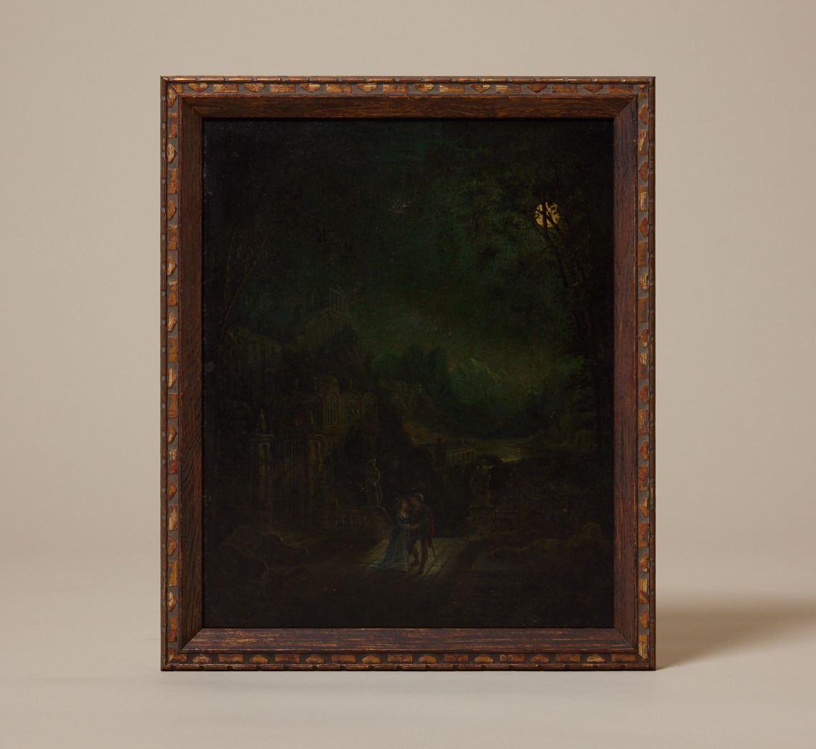 19TH CENTURY FRENCH MOONLIT LOVERS – Pierce & Ward