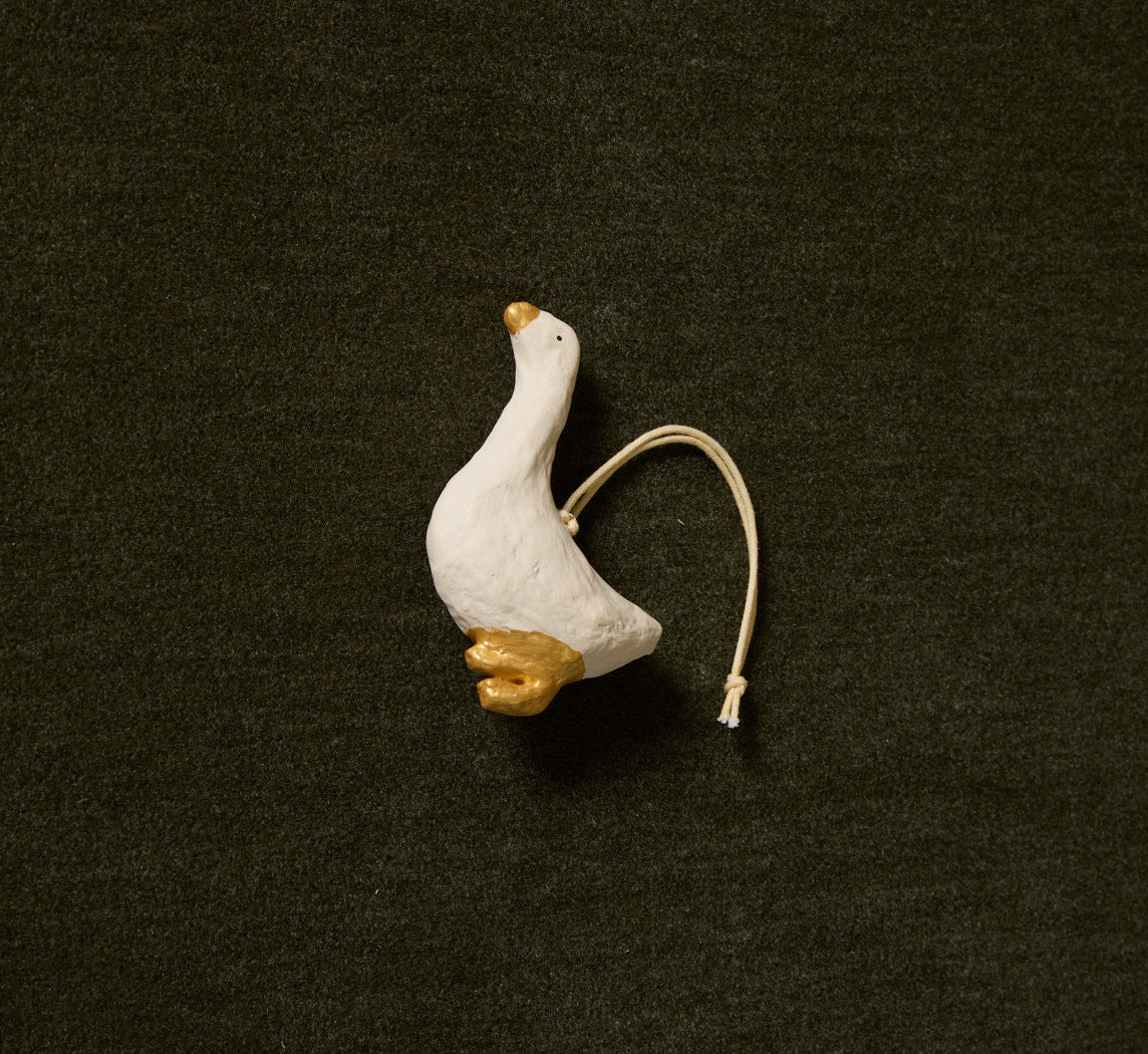 PAPER MACHE DUCK ORNAMENT – Pierce & Ward