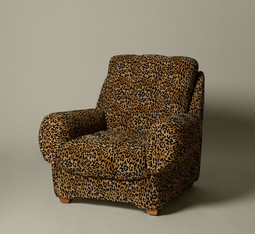 PIERCE & WARD VITTI CHAIR IN LEOPARD CHENILLE – Pierce & Ward