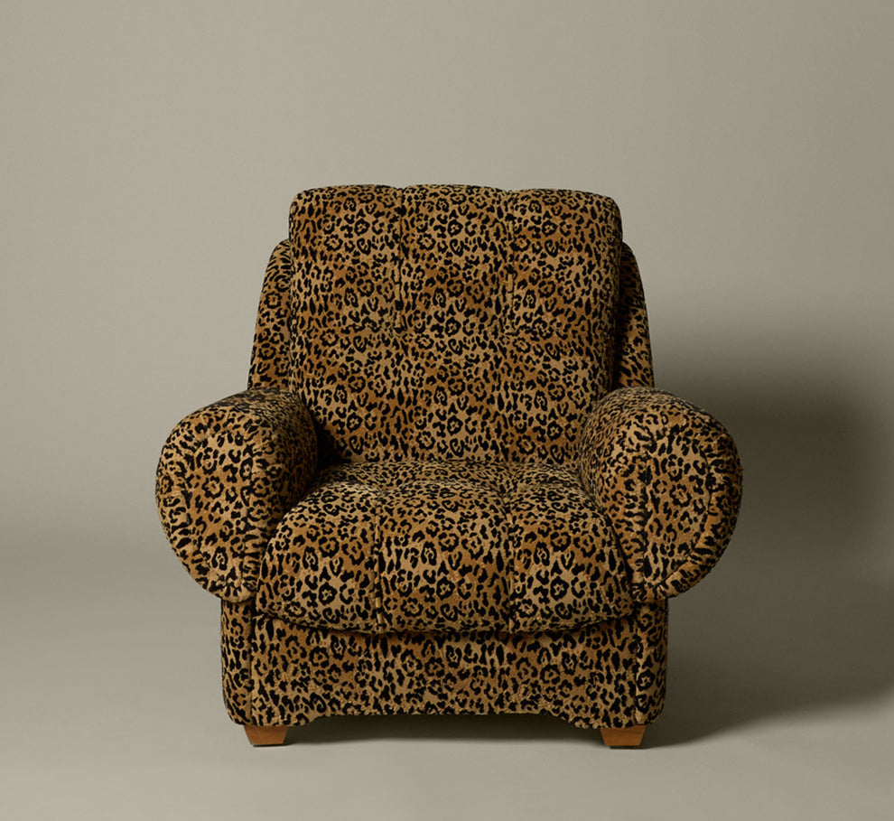 PIERCE & WARD VITTI CHAIR IN LEOPARD CHENILLE – Pierce & Ward