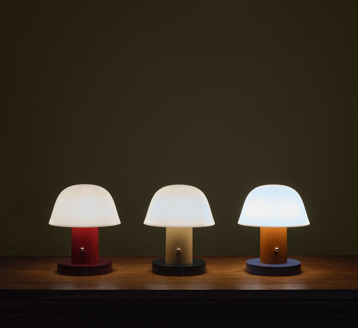 SETAGO PORTABLE LAMP JH27 IN MAROON/GRAPE – Pierce & Ward